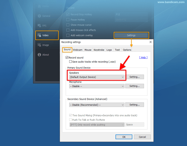 How to record audio from DAW on Windows - Bandicam