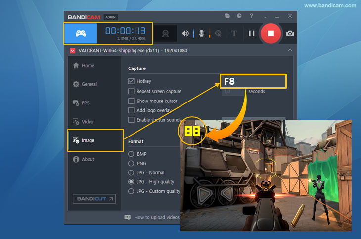 How to Record Valorant - Bandicam game recorder