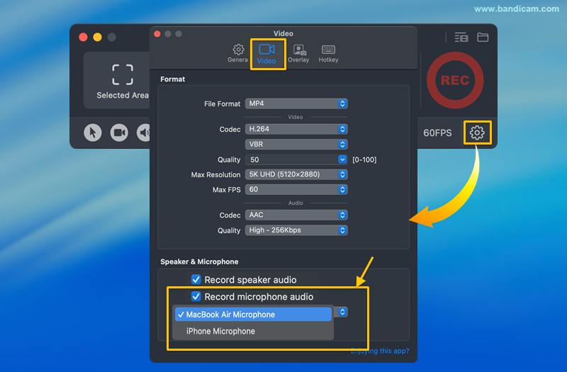 Record System Audio & Mic on Mac | Bandicam