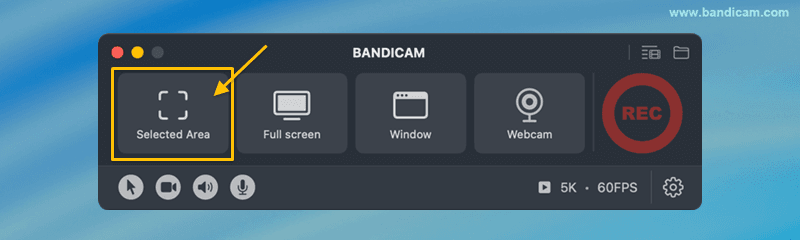 Recording a Selected Area of Your Mac Screen | Bandicam