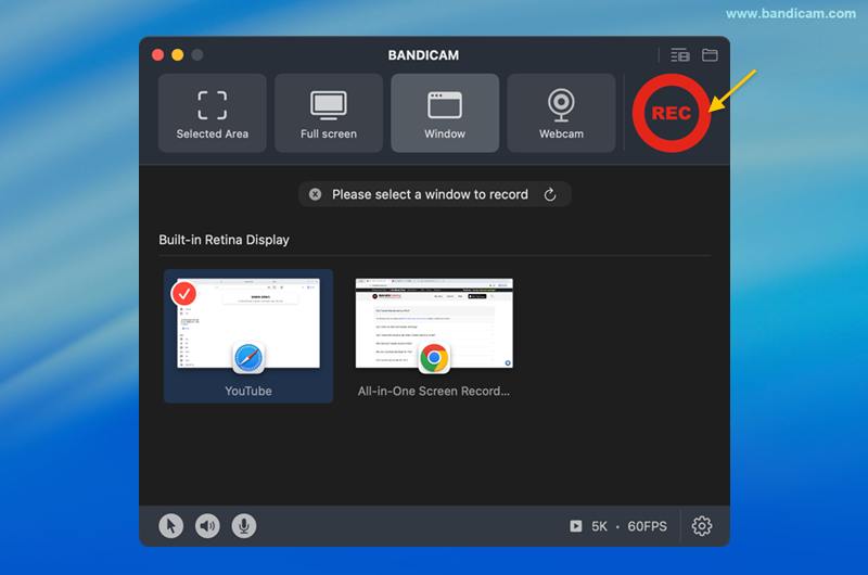 How to Record a Specific Window on Mac | Bandicam