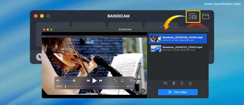 How to Trim Videos on Mac | Bandicam